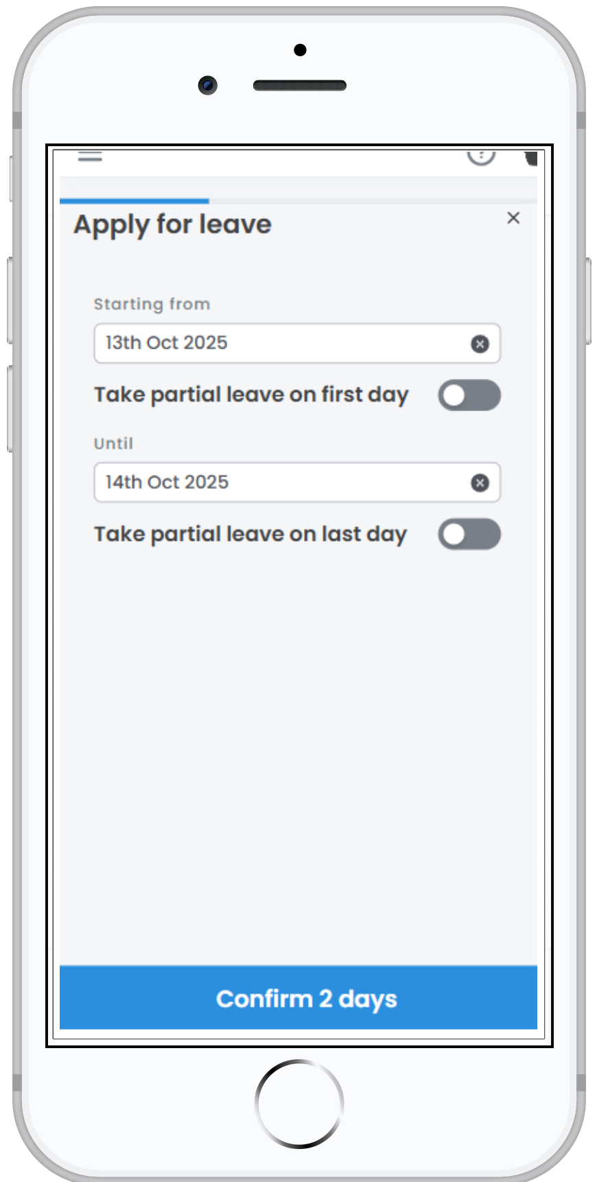 Applying for leave (permanent employees) – Employee Portal