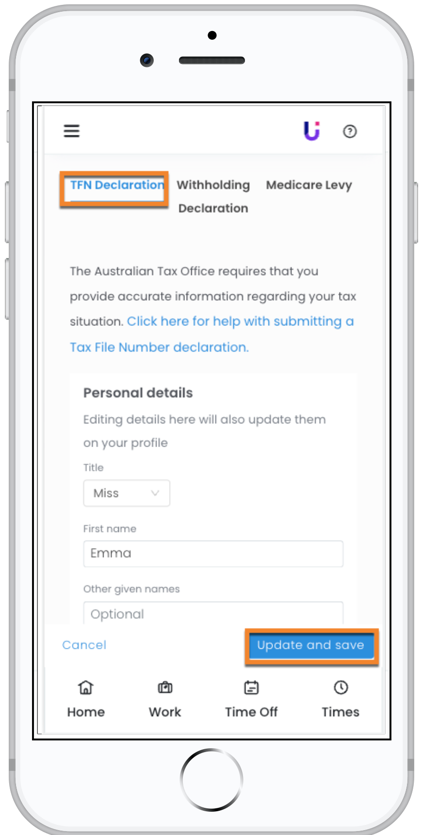 Edit your ATO documents – Employee Portal